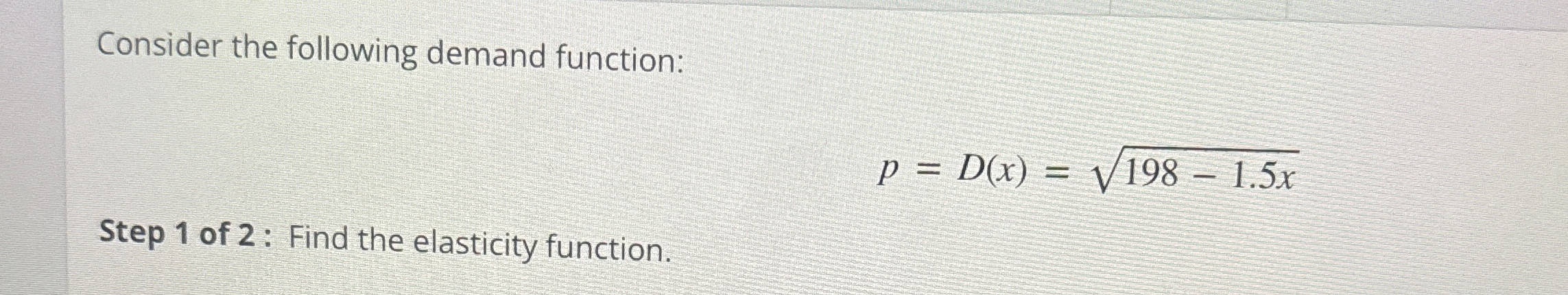 Solved Consider the following demand | Chegg.com