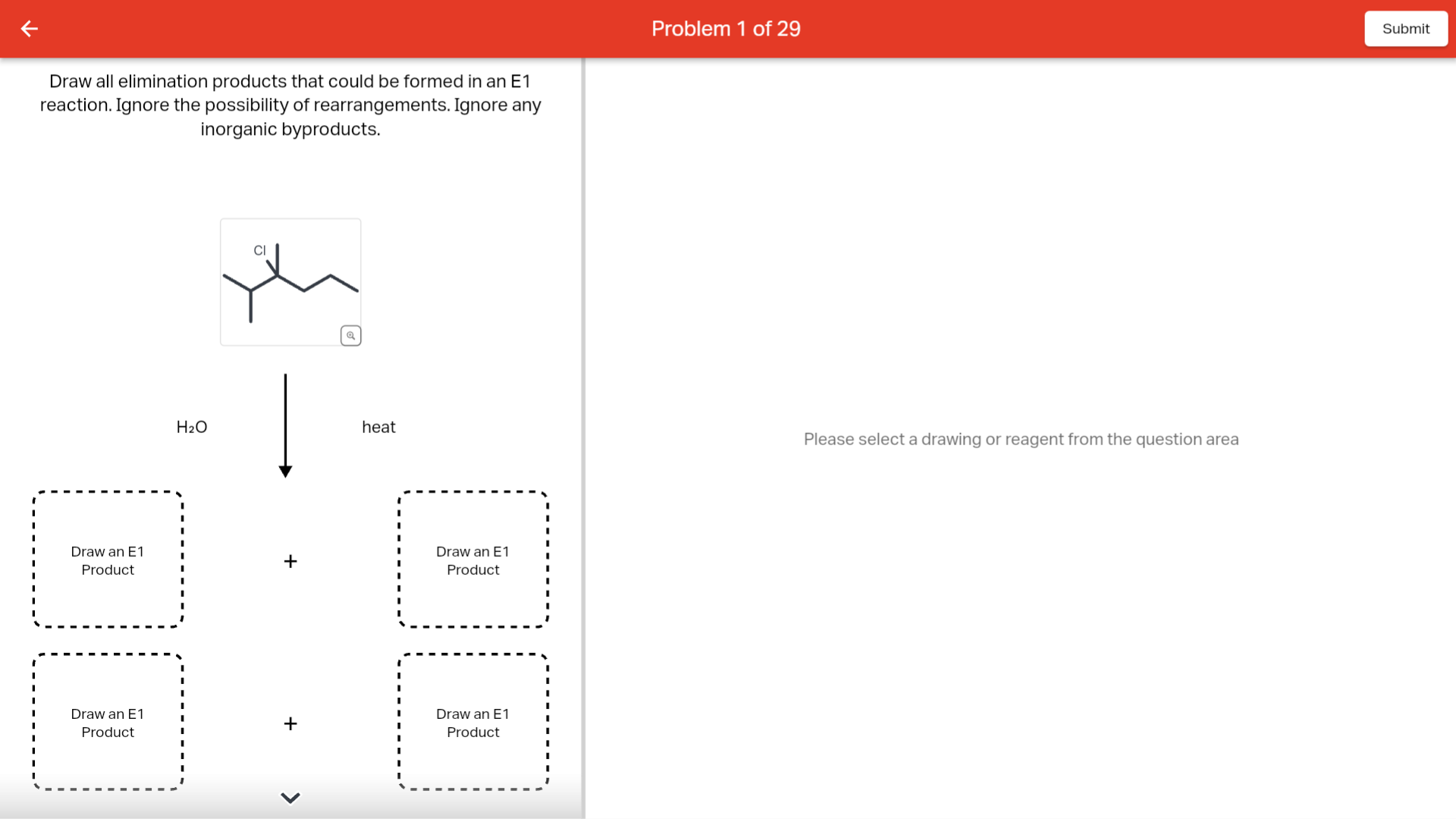 Draw all elimination products that could be formed in | Chegg.com