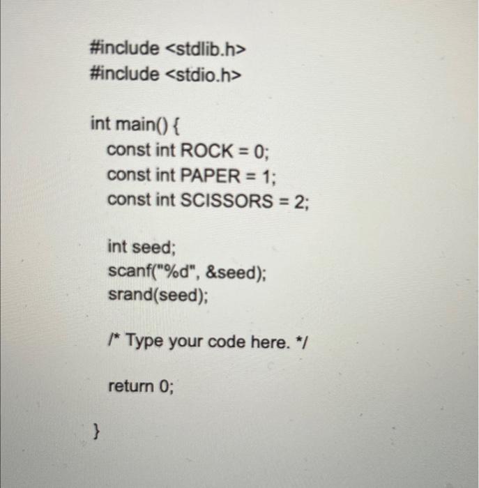 Solved 18.4 LAB*: Program: Rock paper scissors Program | Chegg.com