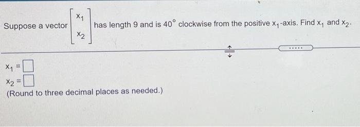 Solved 1 TT Use a rotation matrix to rotate the vector | Chegg.com