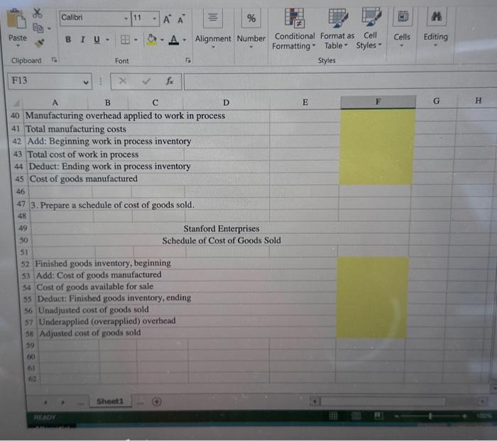Solved 1. Compute a predetermined overhead rate. | Chegg.com