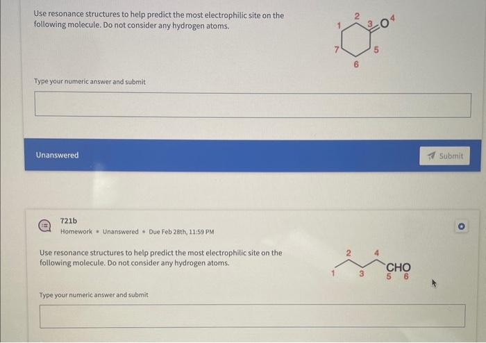 Solved Use resonance structures to help predict the most | Chegg.com