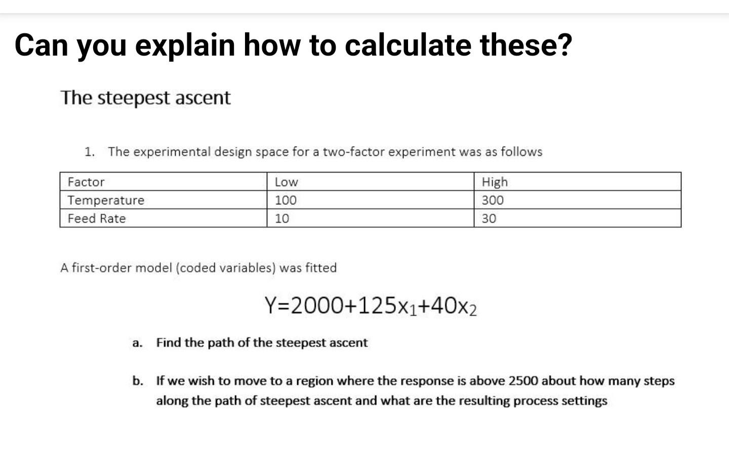 Solved Can you explain how to calculate these? The steepest | Chegg.com