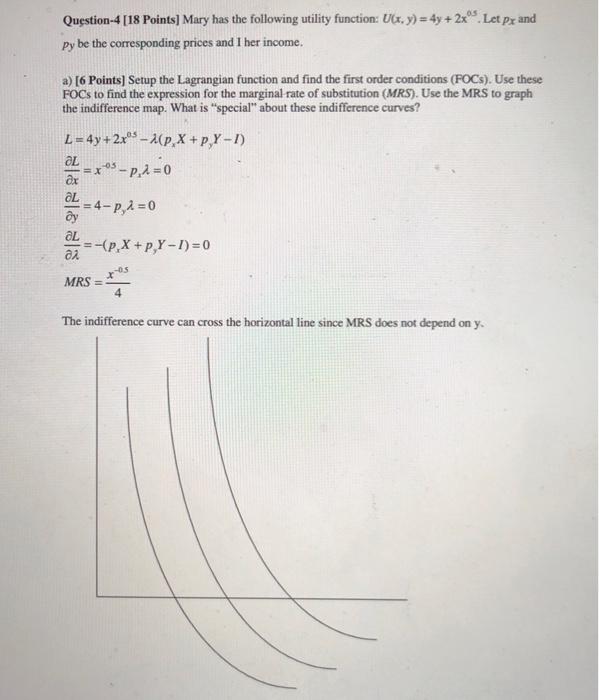 Solved Question- 4 [18 Points] Mary has the following | Chegg.com