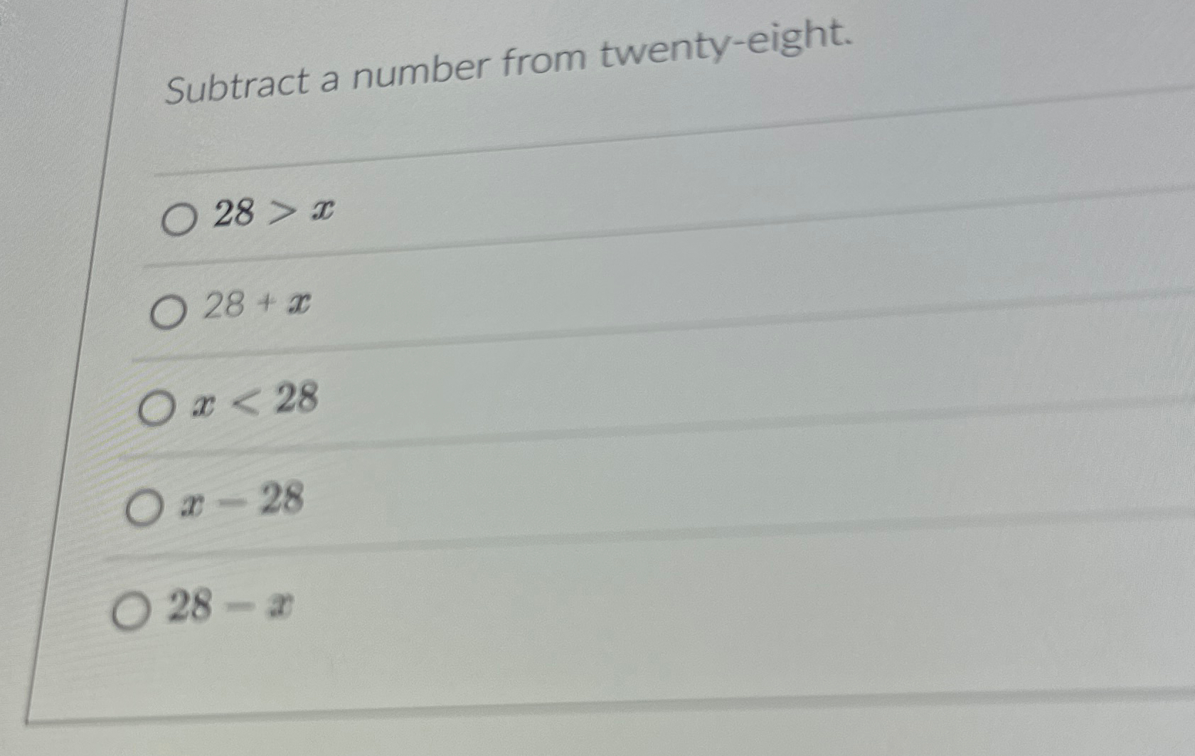 Solved Subtract a number from | Chegg.com