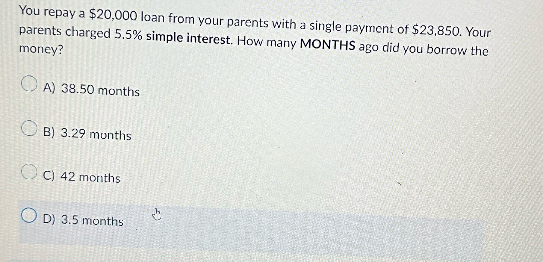 Solved You repay a $20,000 ﻿loan from your parents with a | Chegg.com