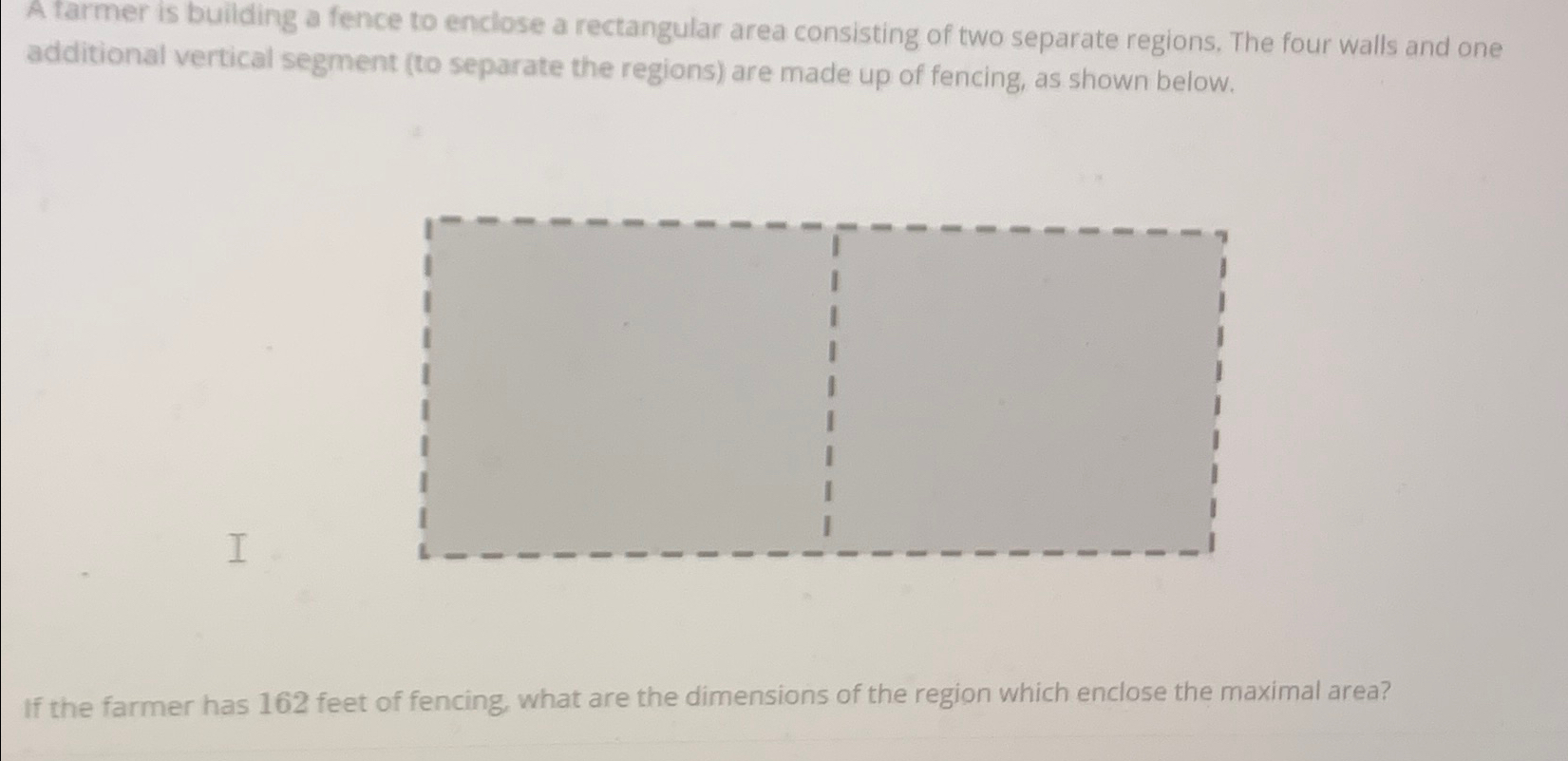 Solved A farmer is building a fence to enclose a rectangular | Chegg.com
