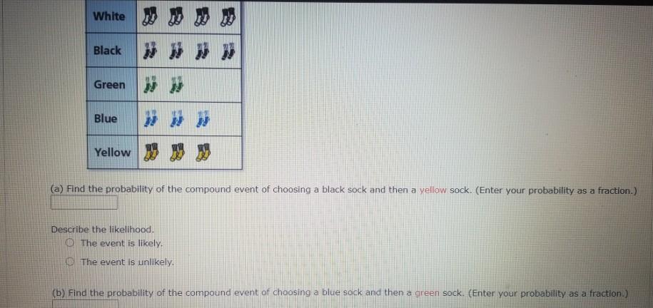 Solved White Black Green Blue Yellow » » (a) Find the | Chegg.com