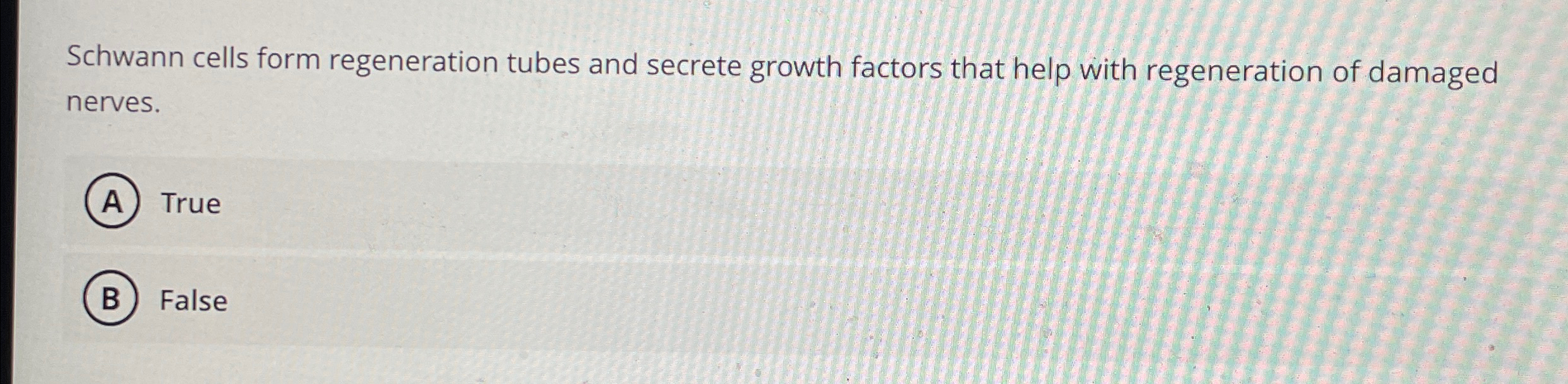 Solved Schwann cells form regeneration tubes and secrete | Chegg.com