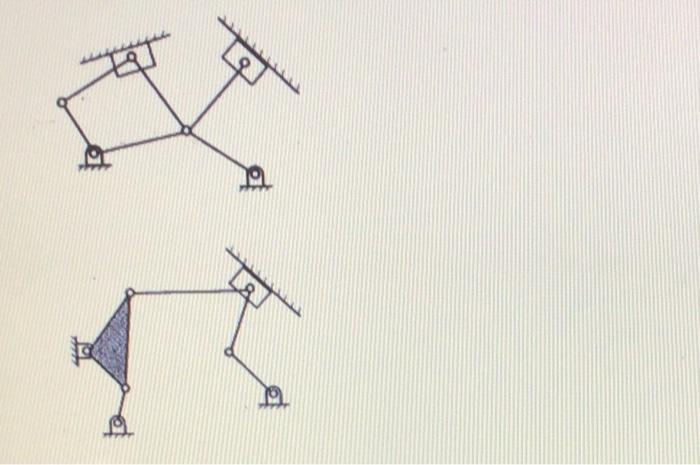 Solved In the mechanisms shown below, determine the degrees | Chegg.com