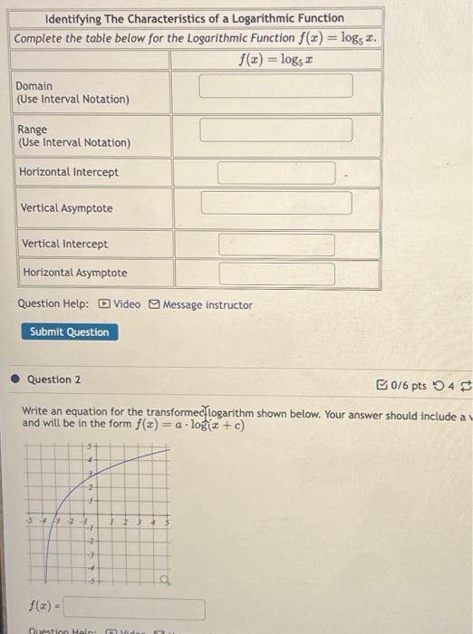 Solved Question Help: Video Message instructor Question 2 | Chegg.com