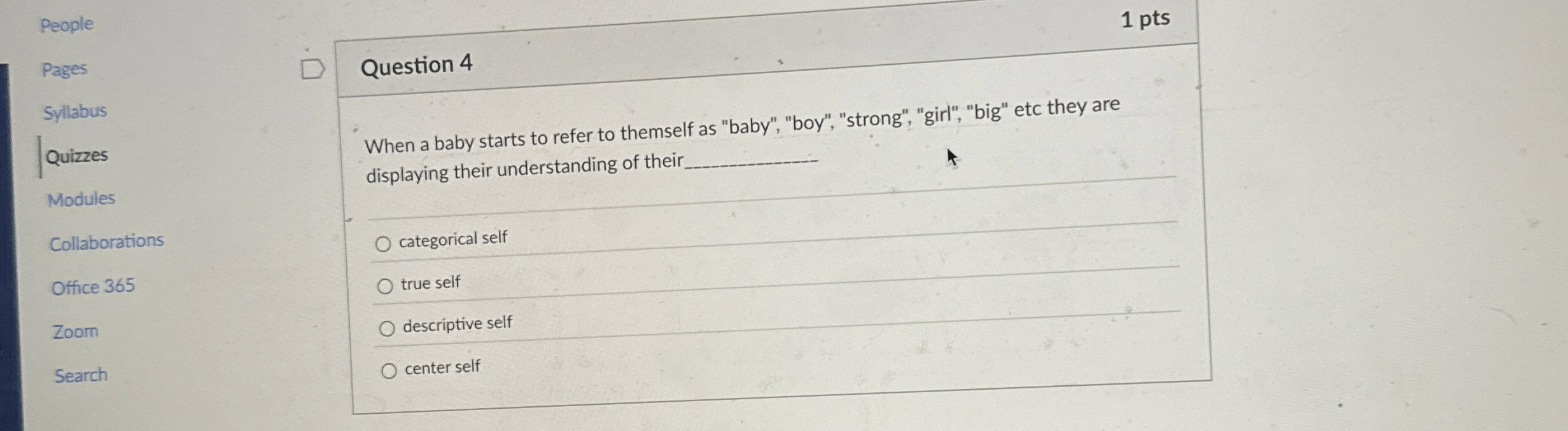 Solved Question 41 ﻿ptsWhen a baby starts to refer to | Chegg.com