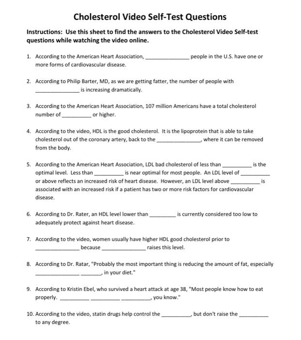 Solved 1. According to the American Heart Association, | Chegg.com