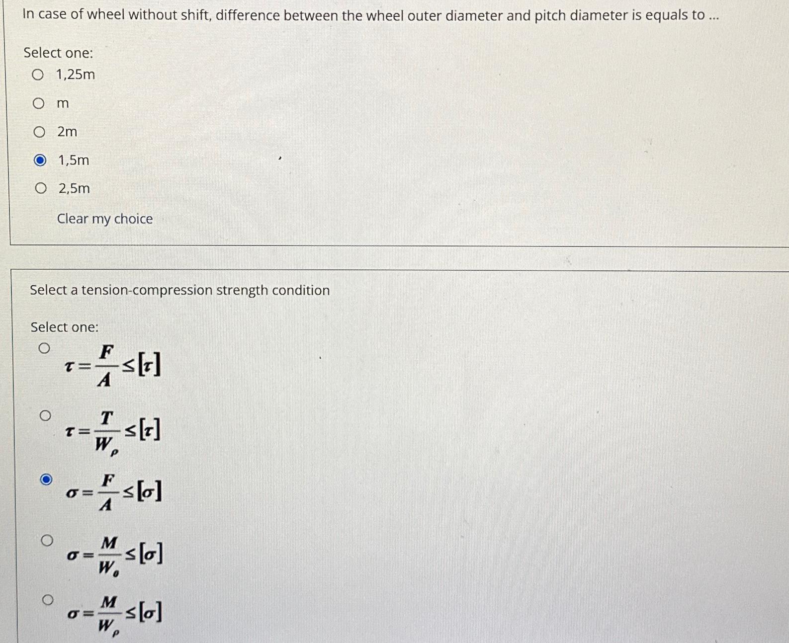 Solved In case of wheel without shift, difference between | Chegg.com
