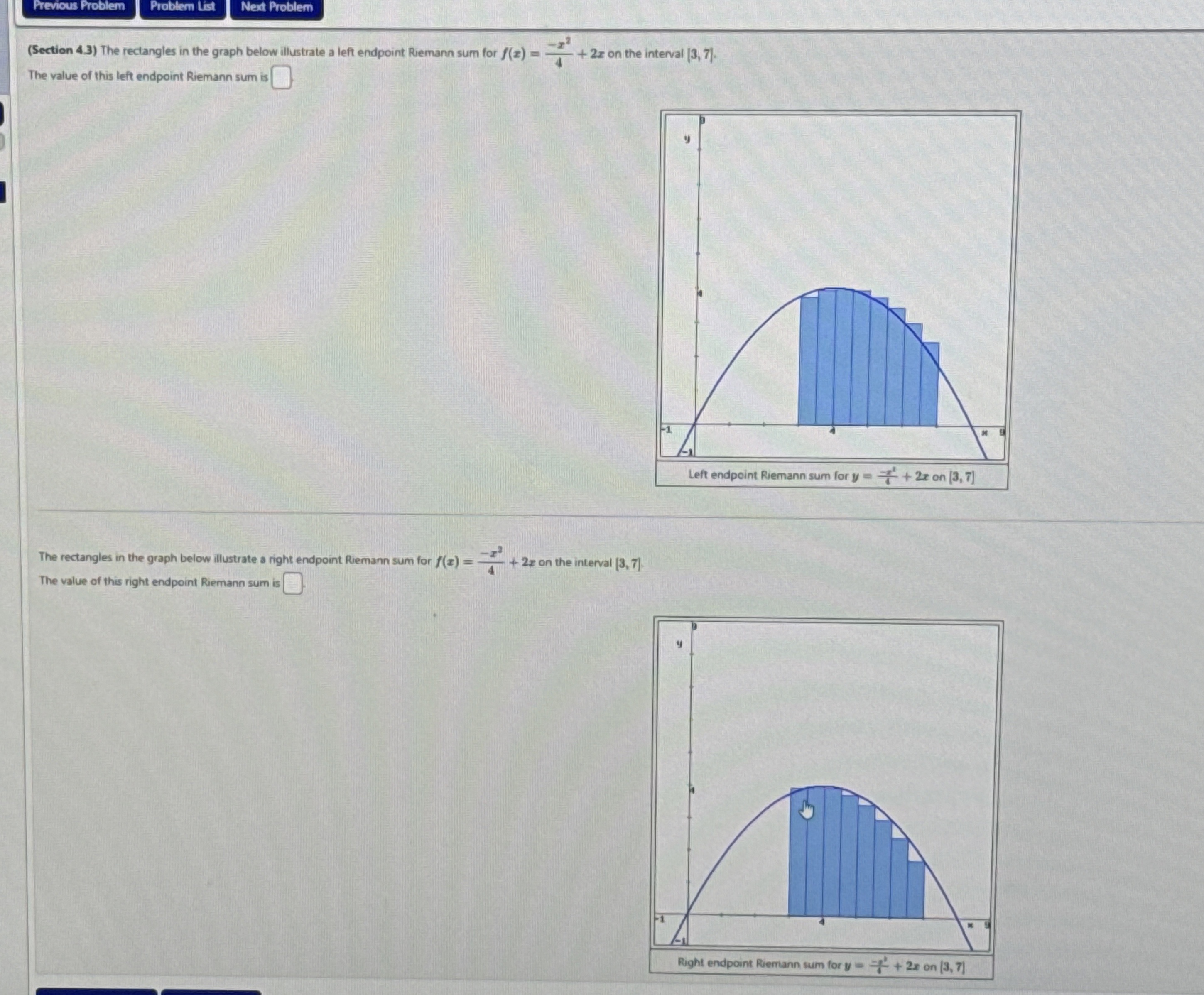 Solved Section 4.3) ﻿The rectangles in the graph below | Chegg.com
