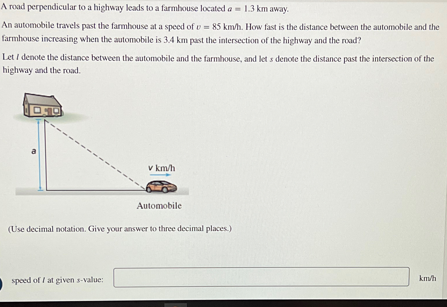 Solved A road perpendicular to a highway leads to a | Chegg.com