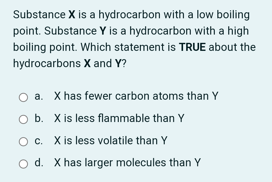 Solved Naphthenes a. are unsaturated cyclic compounds b. are | Chegg.com