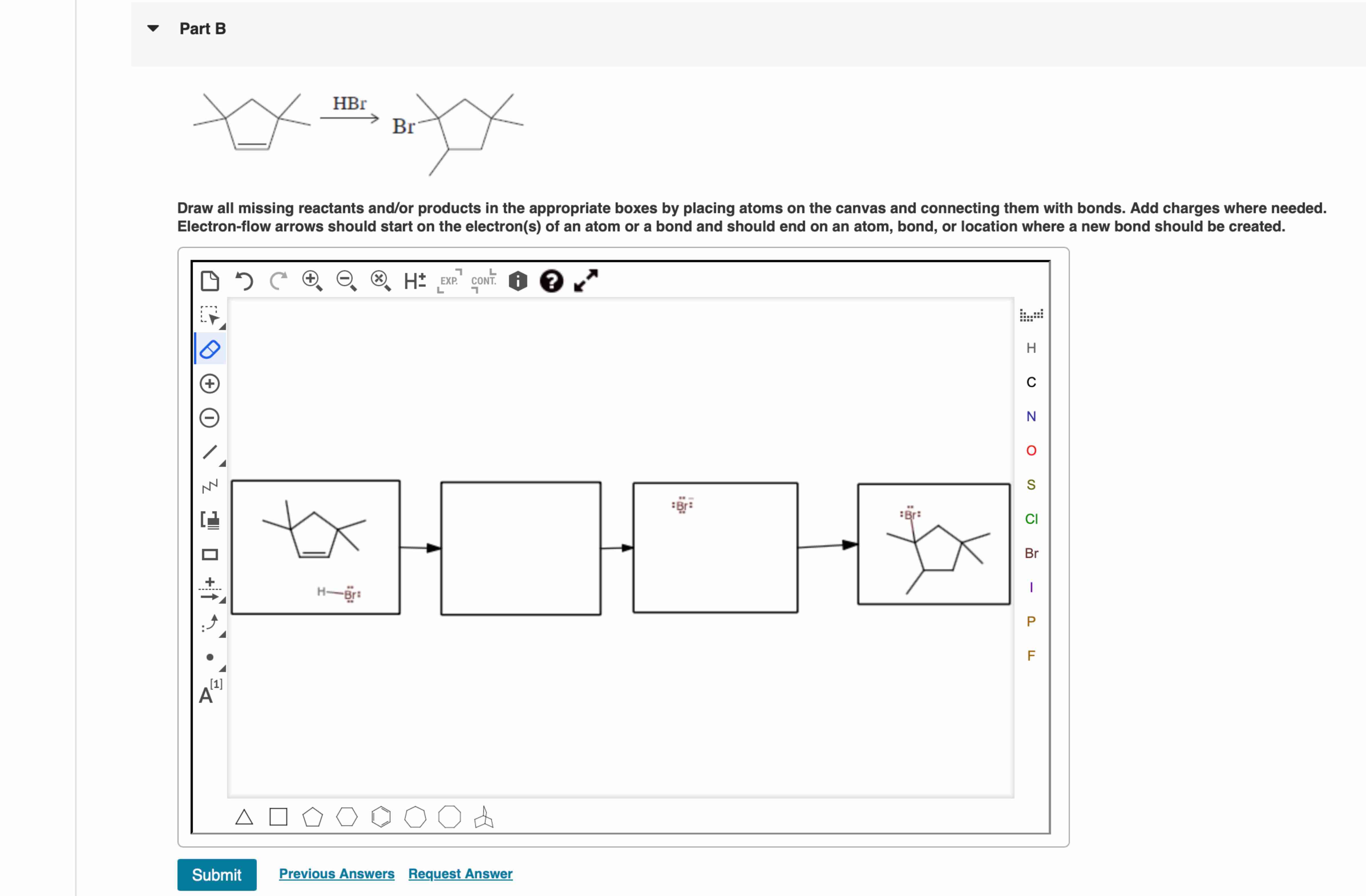Solved Draw all missing reactants andor ﻿products in ﻿the | Chegg.com