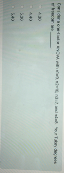 Solved Consider a one-factor ANOVA with n1=9,n2=10,n3=7, | Chegg.com