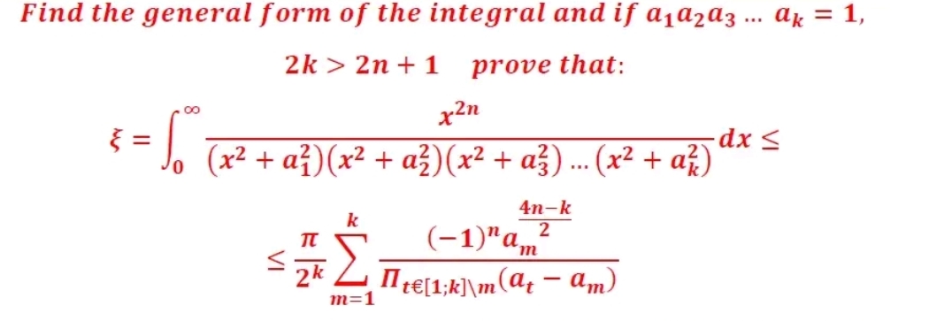 Solved Find the general form of the integral and if | Chegg.com
