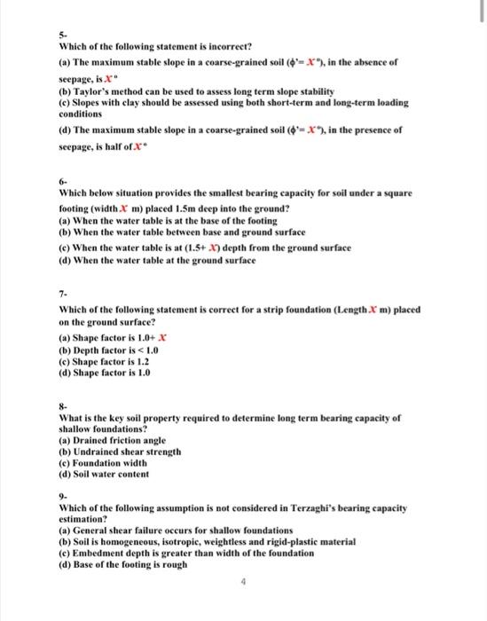 Solved QUESTION 1 Multiple Choice Questions (Mark = 10 X 1 = | Chegg.com