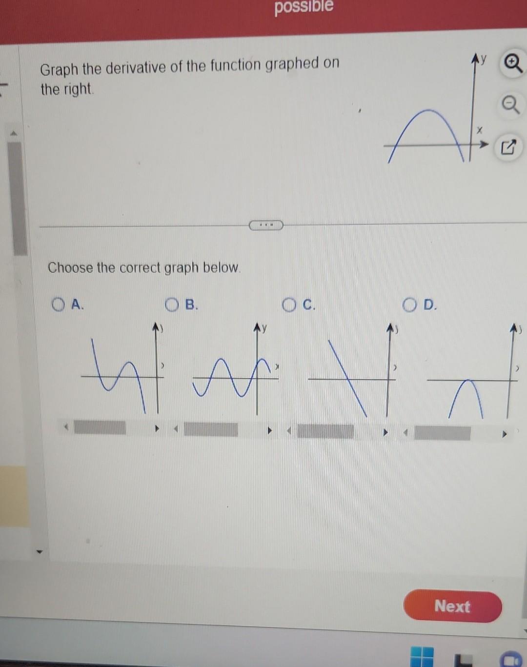 Solved Graph the derivative of the function graphed on the | Chegg.com