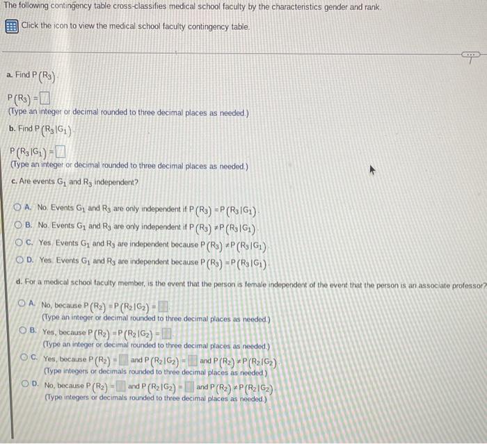 Solved The following contingency table cross-classifies | Chegg.com