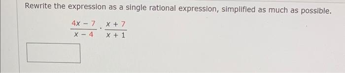 Solved Rewrite the expression as a single rational | Chegg.com
