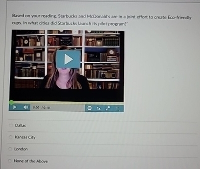 Solved Based on your reading. Starbucks and McDonald's are | Chegg.com