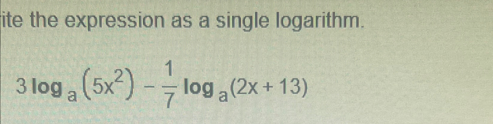 Solved ite the expression as a single | Chegg.com