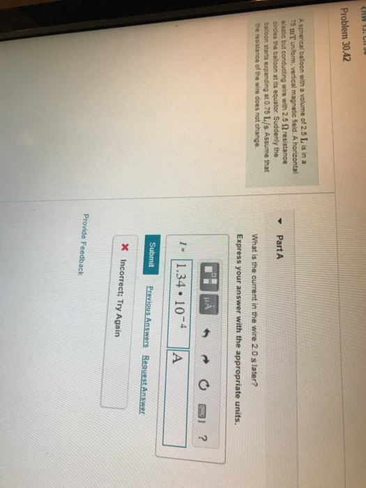 Solved (HW 13. Problem 30.42 A spherical balloon with a | Chegg.com