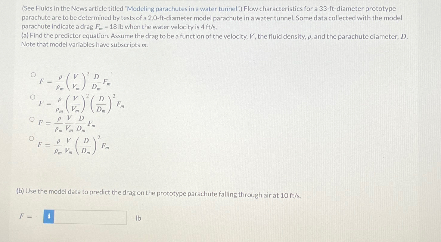 Solved (See Fluids in the News article titled "Modeling | Chegg.com