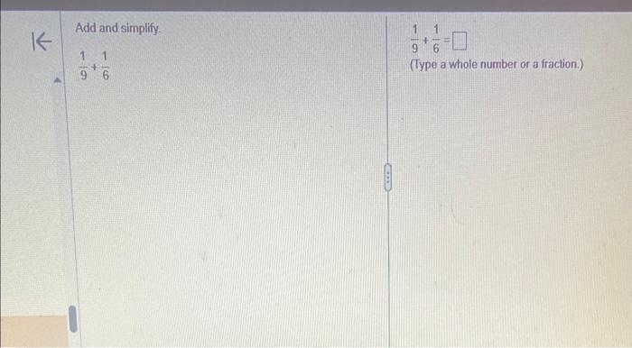 Solved Add and simplify. 91+61= 91+61 (Type a whole number | Chegg.com