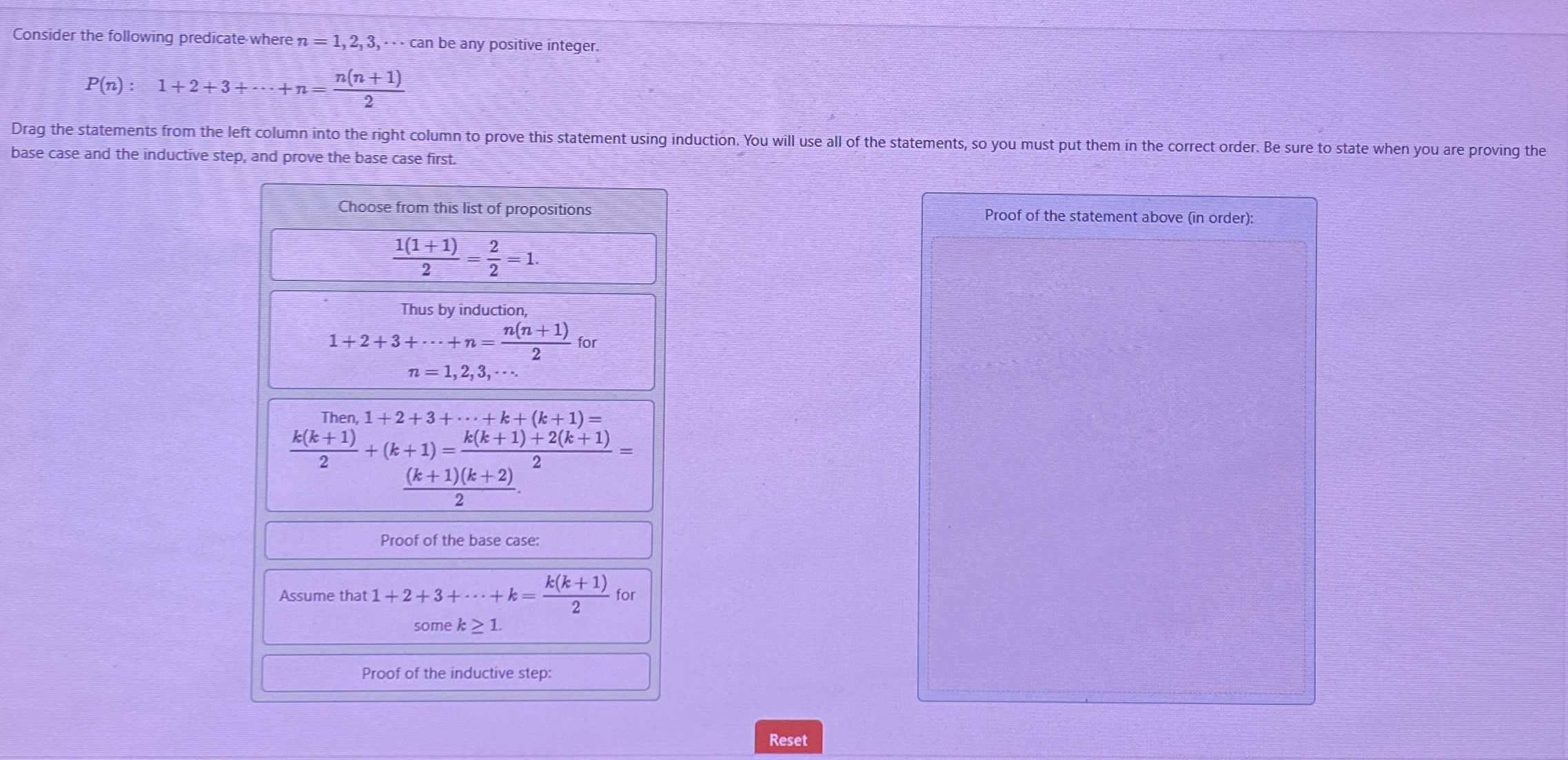 Solved Consider the following predicate where n=1,2,3,cdots | Chegg.com