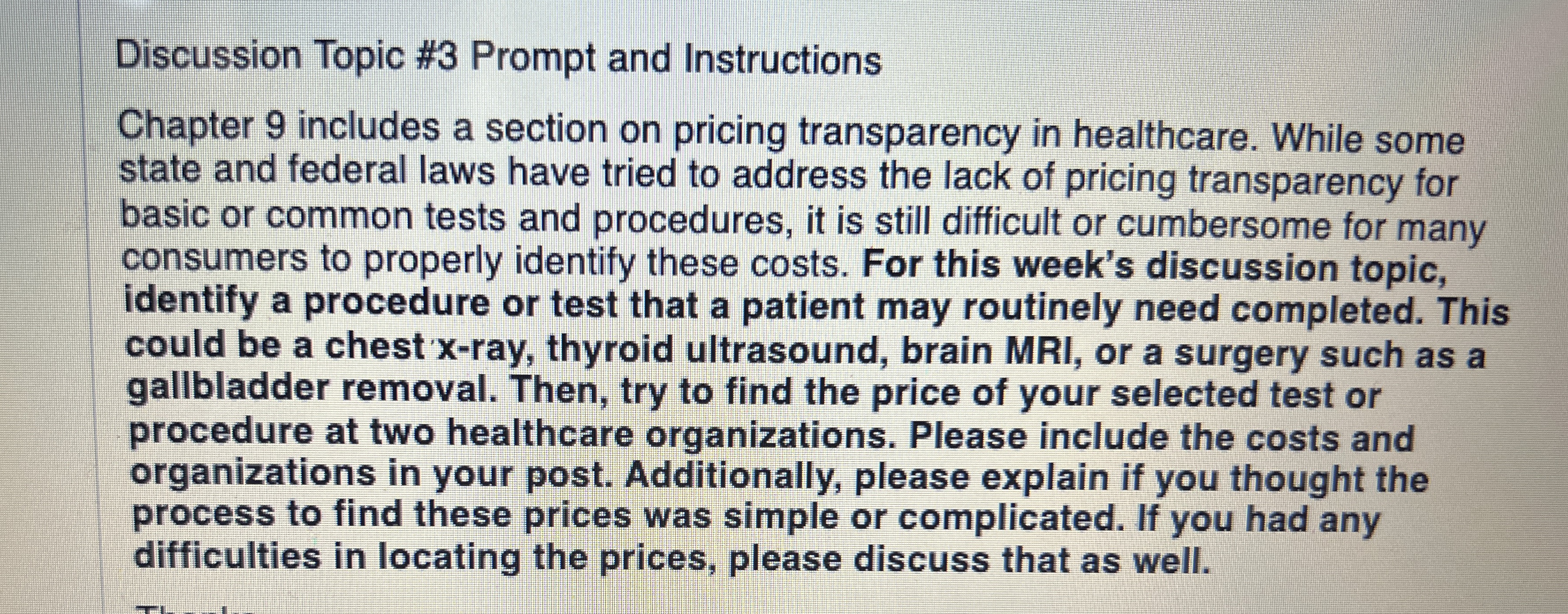 Solved Discussion Topic #3 ﻿Prompt and InstructionsChapter 9 | Chegg.com