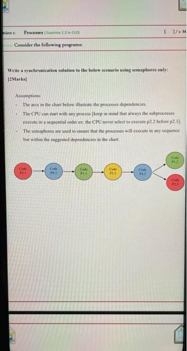 Solved ption Processes amine 2.2 in GO [1/M Consider the | Chegg.com