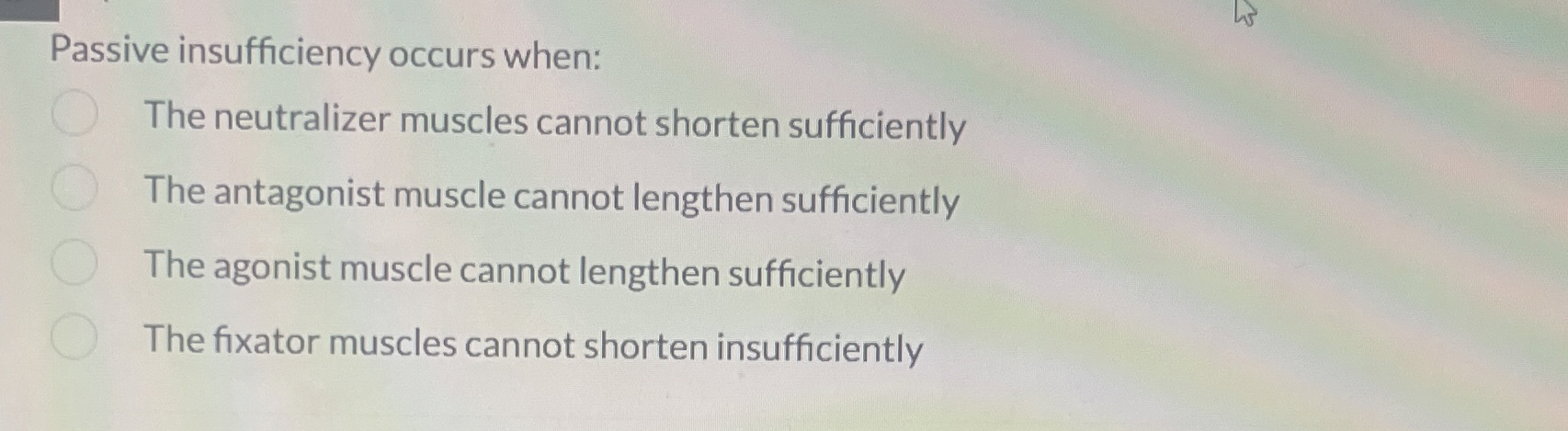 Solved Passive insufficiency occurs when:The neutralizer | Chegg.com