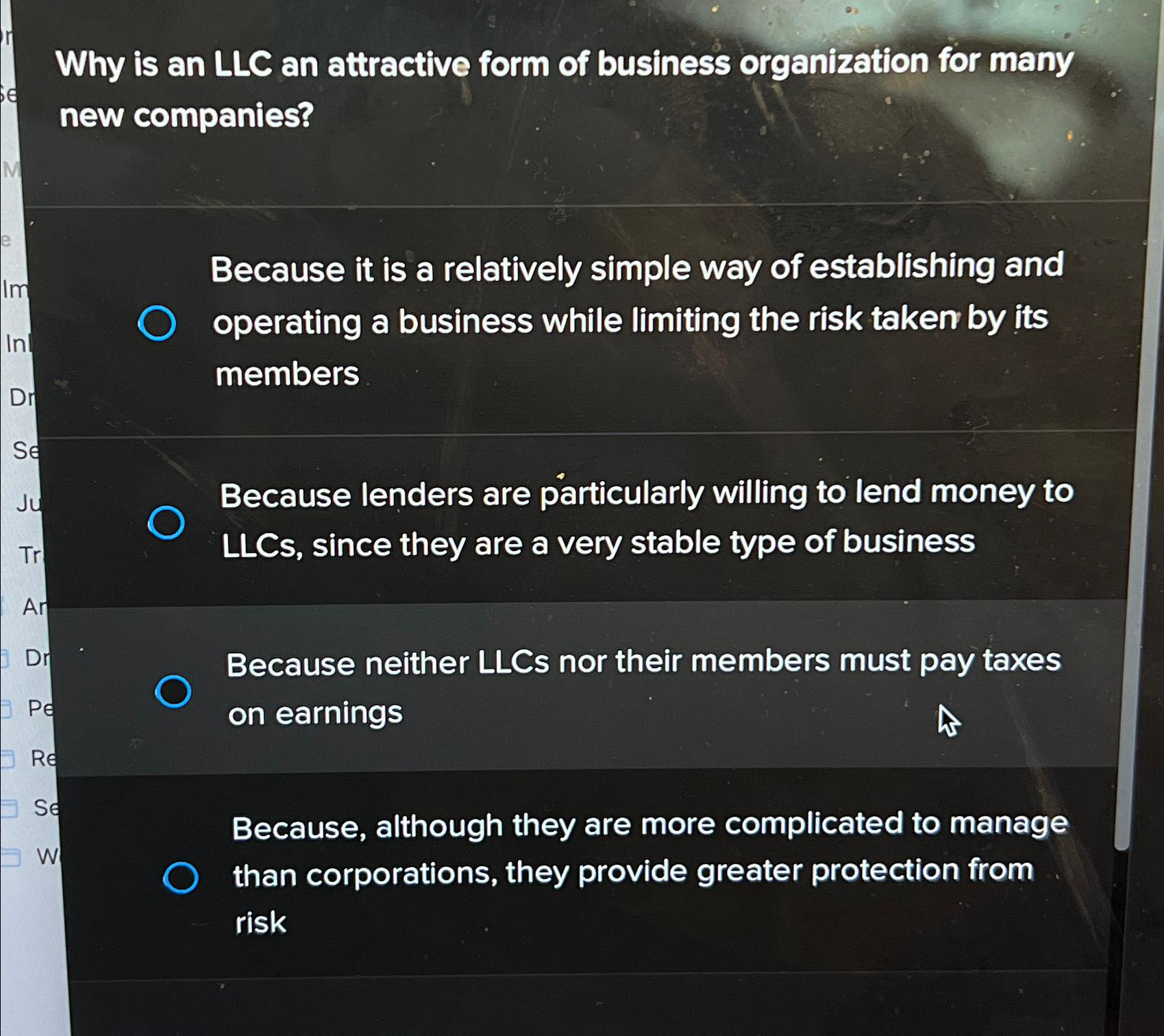 Solved Why is an LLC an attractive form of business | Chegg.com