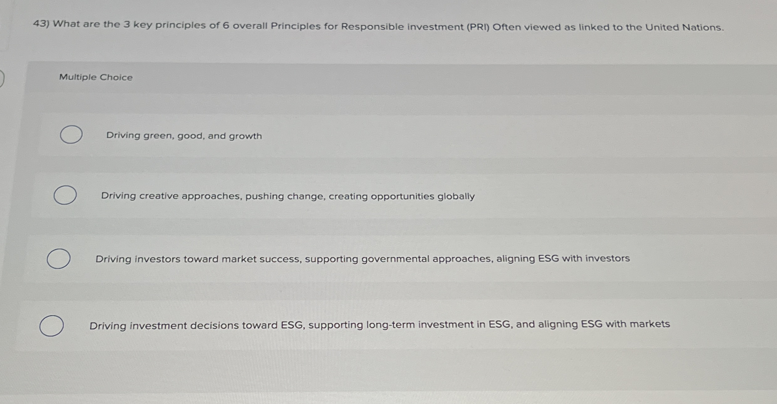 Solved What are the 3 ﻿key principles of 6 ﻿overall | Chegg.com