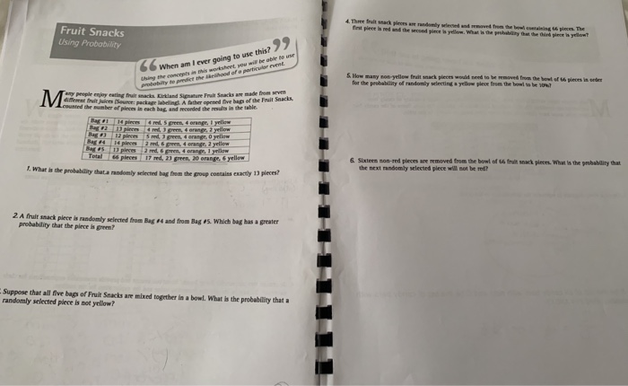 Solved 4. The fruit ac ples fi plece led the w we ines r . | Chegg.com