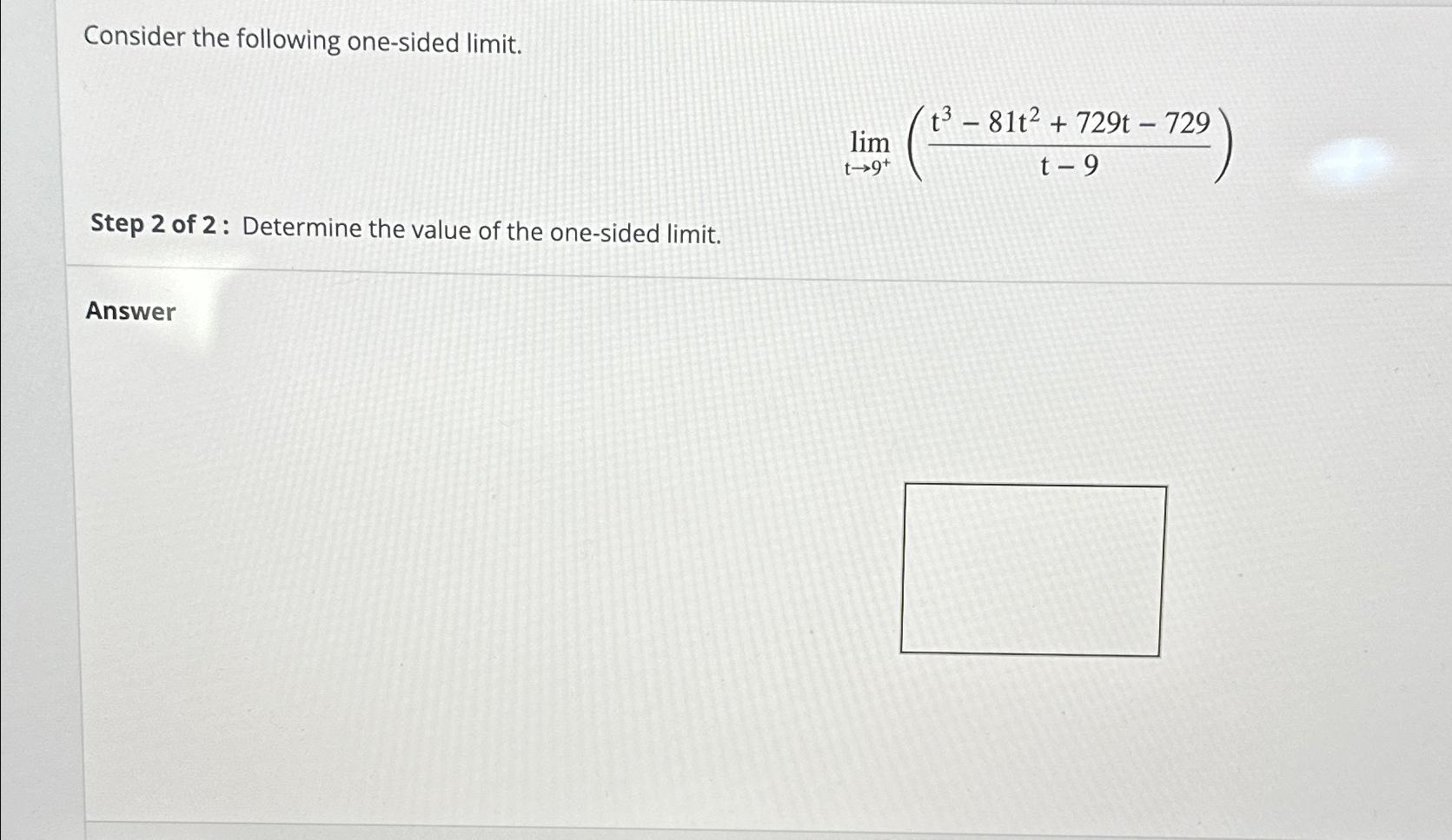 Consider the following one-sided | Chegg.com