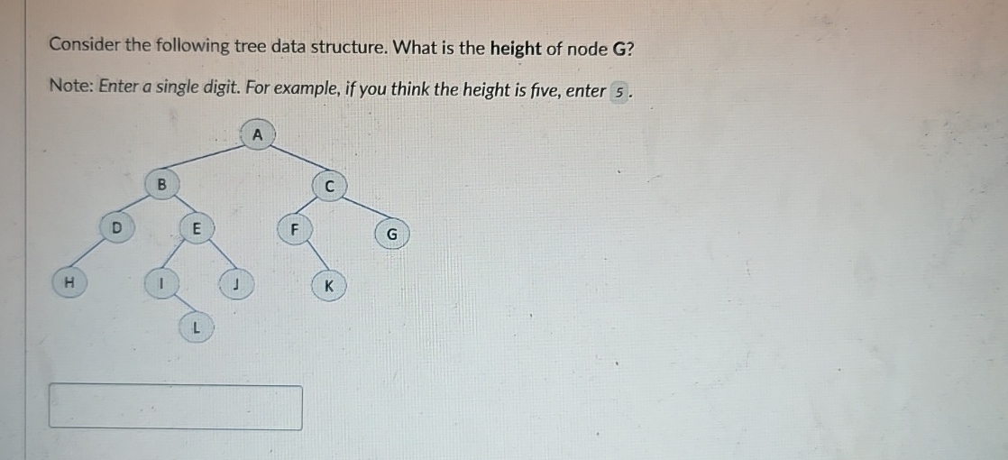 Solved Consider the following tree data structure. What is | Chegg.com