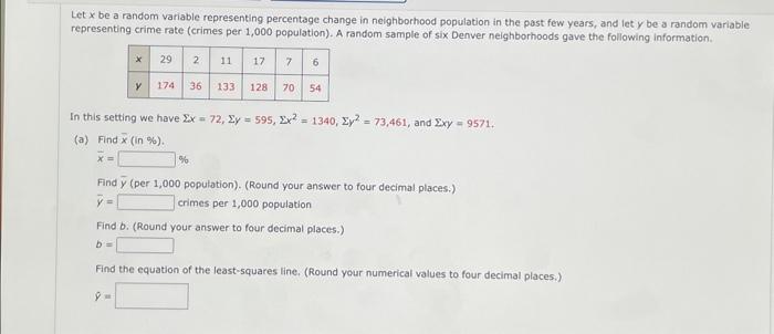 Solved Let x be a random variable representing percentage | Chegg.com