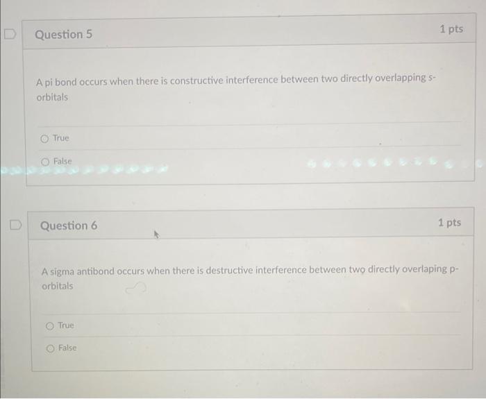 Solved A pi bond occurs when there is constructive | Chegg.com