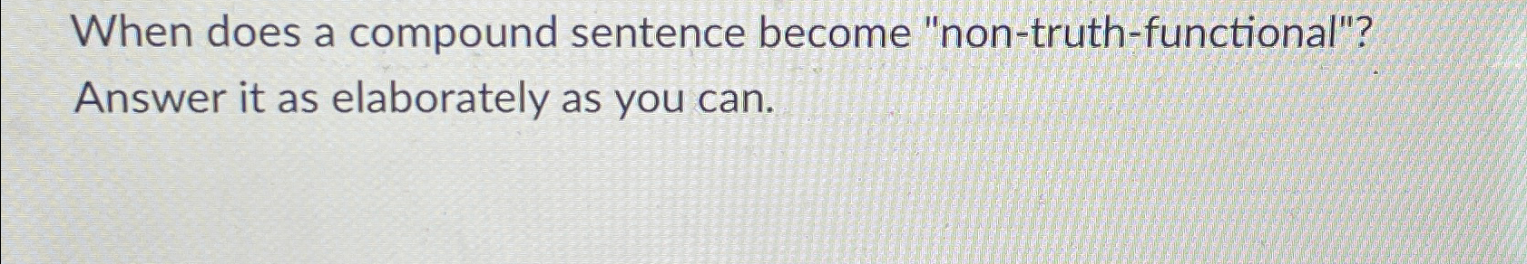 Solved When does a compound sentence become | Chegg.com