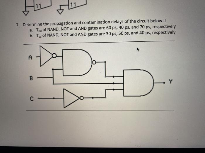 Solved 11 7. Determine the propagation and contamination | Chegg.com