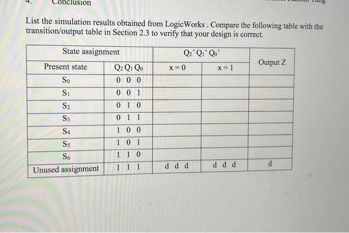 Assignment 3 Design of a Bit Sequence Detector 1 | Chegg.com