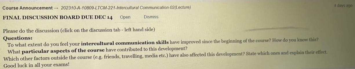 Solved Course Announcement | Chegg.com