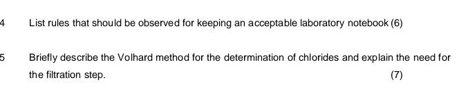 Solved List rules that should be observed for keeping an | Chegg.com