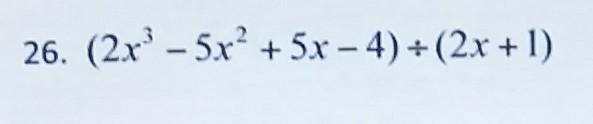 Solved Algebra 2 question please show all steps | Chegg.com